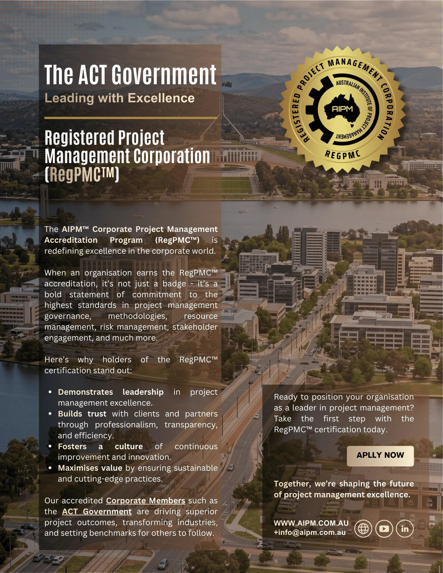 Spotlight on AIPM RegPMC™ Certified Member - ACT Government | AIPM